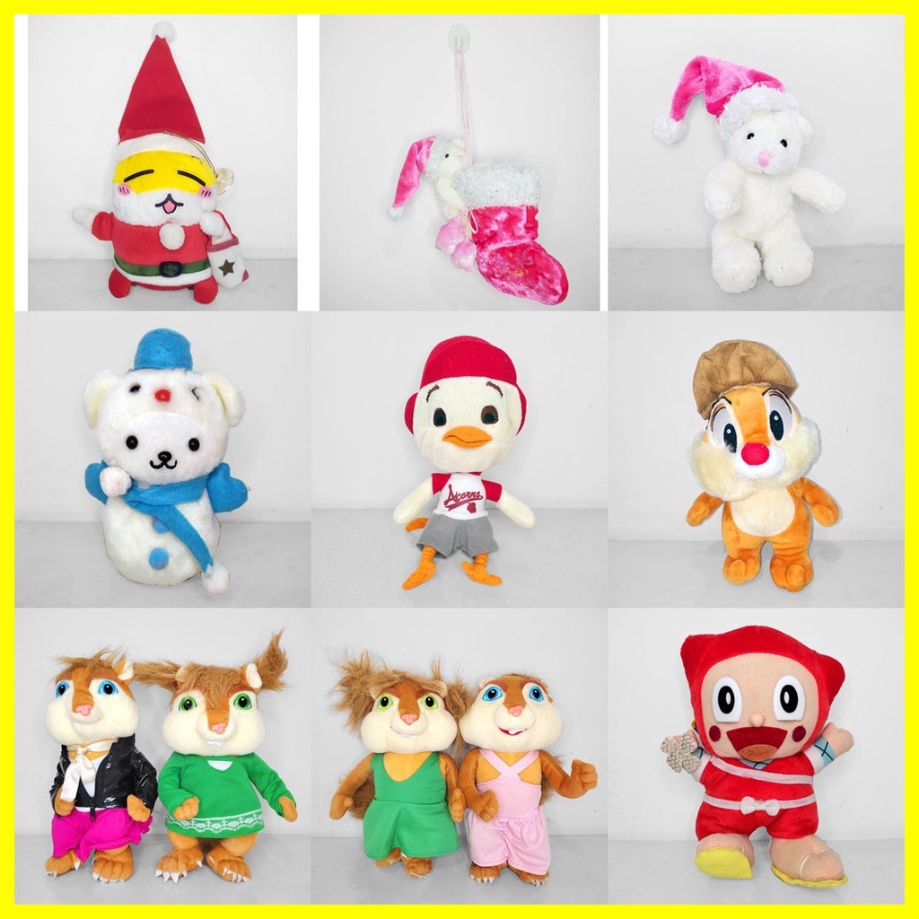 Children's Toys Collection of Dolls Mixed Characters Bear Bear Snow ...