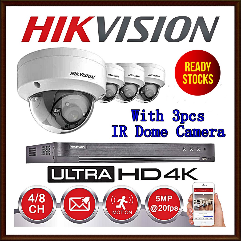 HIK VISION 2MP DS-7204HQHI-K1 DS7204H DVR FULL HD 1080P 4 CHANNEL ...