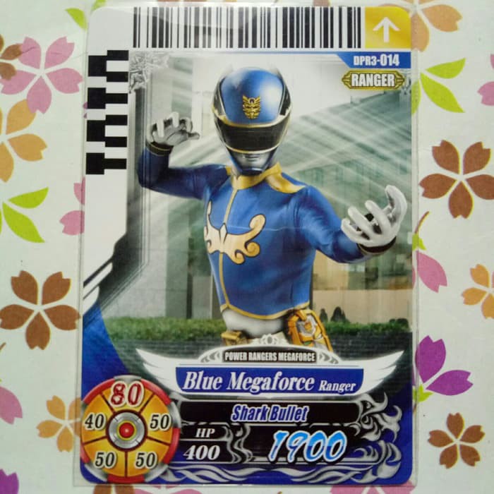 Power ranger card battle normal ranger blue megaforce v3 | Shopee Malaysia