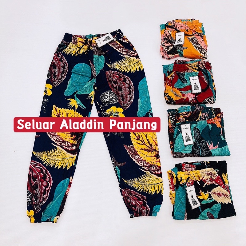 🔥Free Size🔥#925 Seluar Aladdin Panjang Perempuan/ Lady Aladdin Long ...