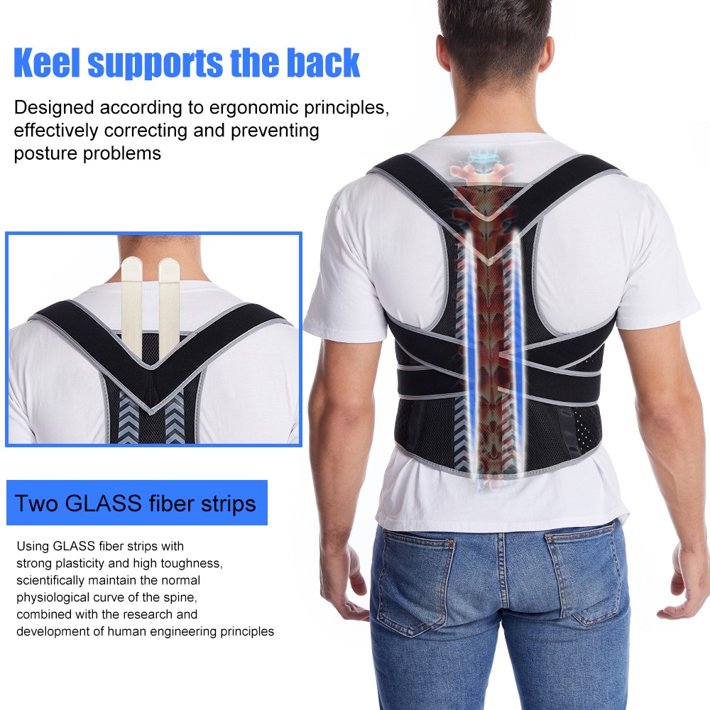 Back Brace Posture Corrector for Women and Men, back support for Upper ...