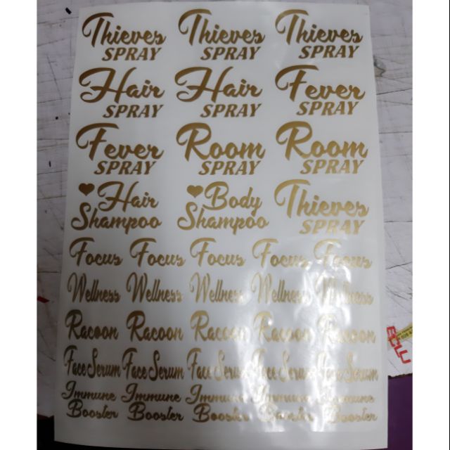 Essential oil blend sticker Stiker botol roller atau botol spray ...