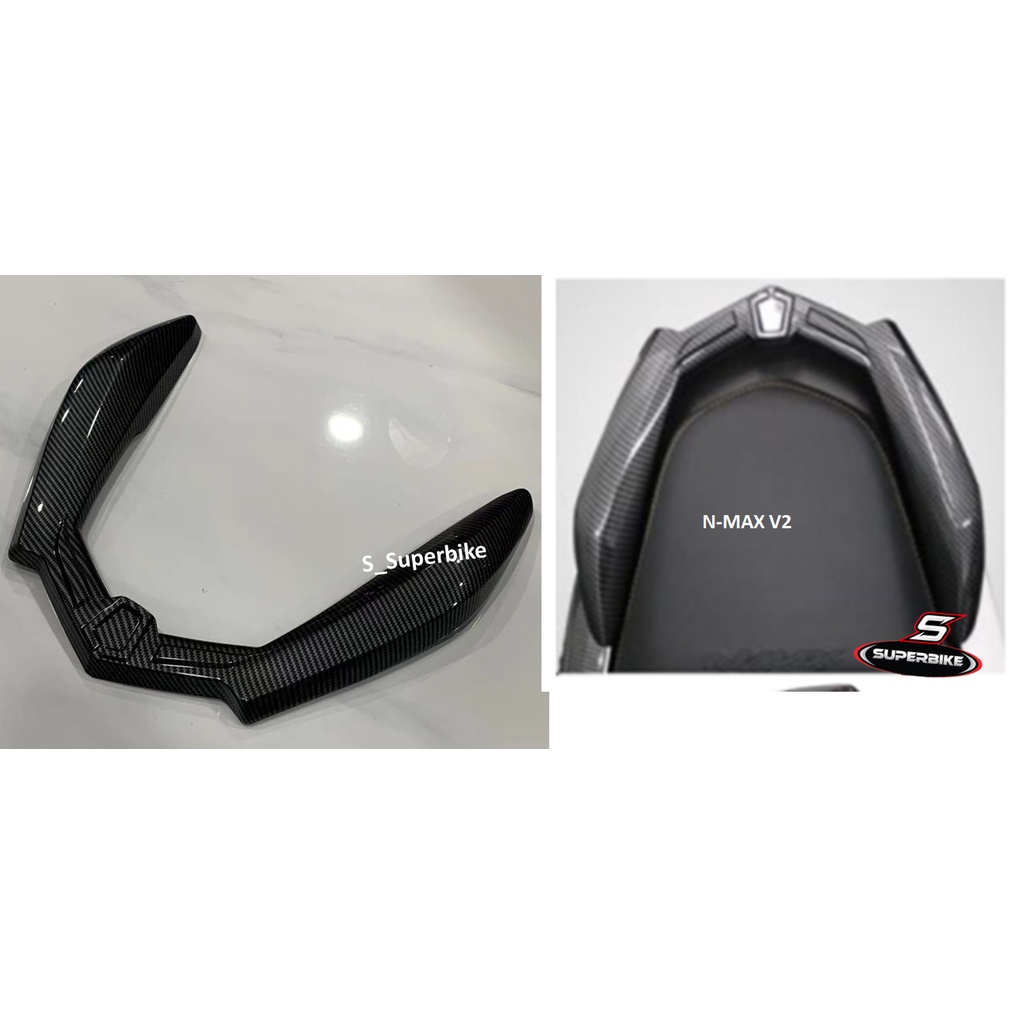 NMAX N-MAX 2020 L-BAR CARBON REAR BELAKANG SPOILER CARBON NMAX V1 V2 ...