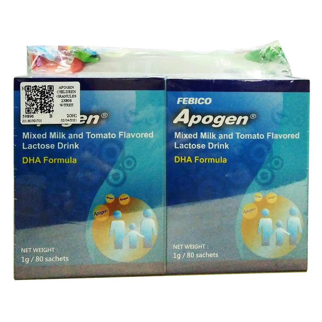 FEBICO Apogen Children Granules Mixed Milk-Tomato Flavoured (80s x 2 ...