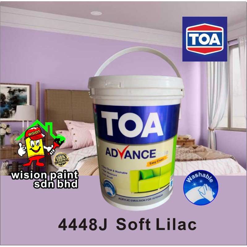 5 LITER TOA ADVANCE COTE (EASY CLEAN) - INTERIOR PAINT / Cat Rumah ...
