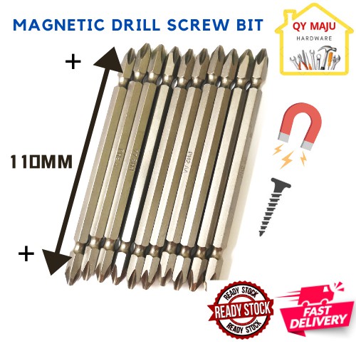 SCREW DRIVER BIT SET (+ +) DRILL BIT SCREWDRIVER DRILL(1PCS) 110MM ...