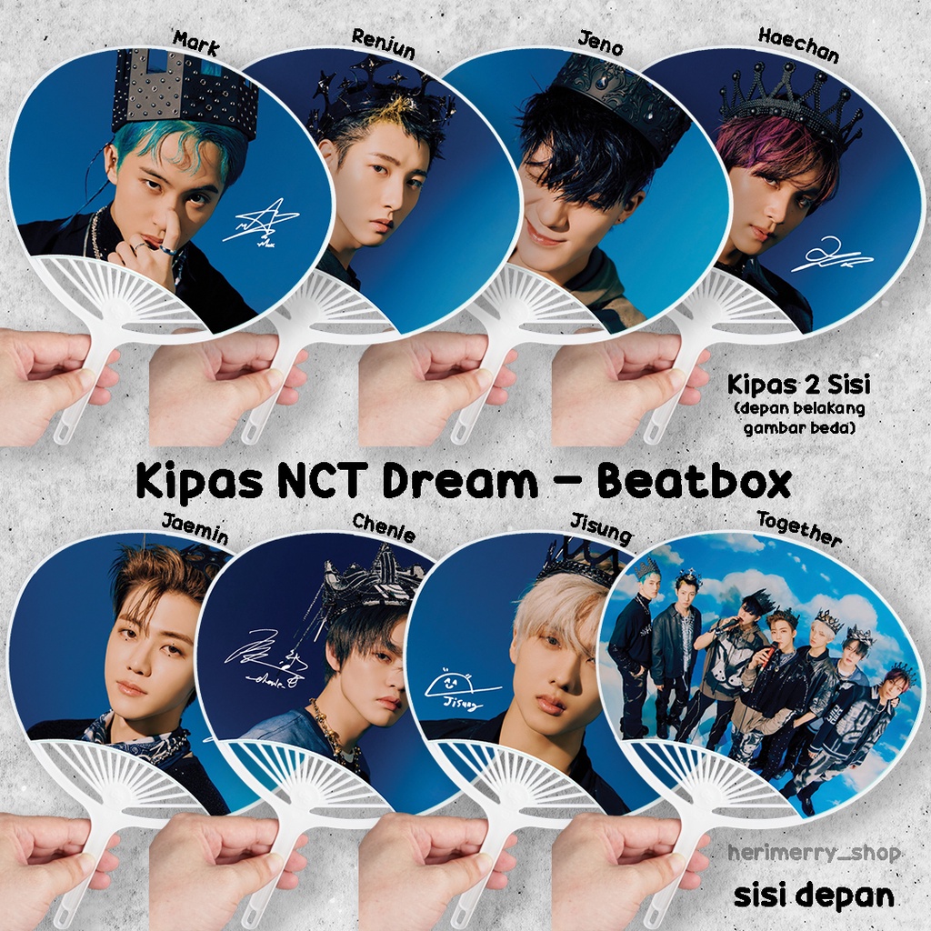 Nct Dream Beatbox fan - Merchandise KPOP Hand fan Unofficial Uchiwa ...