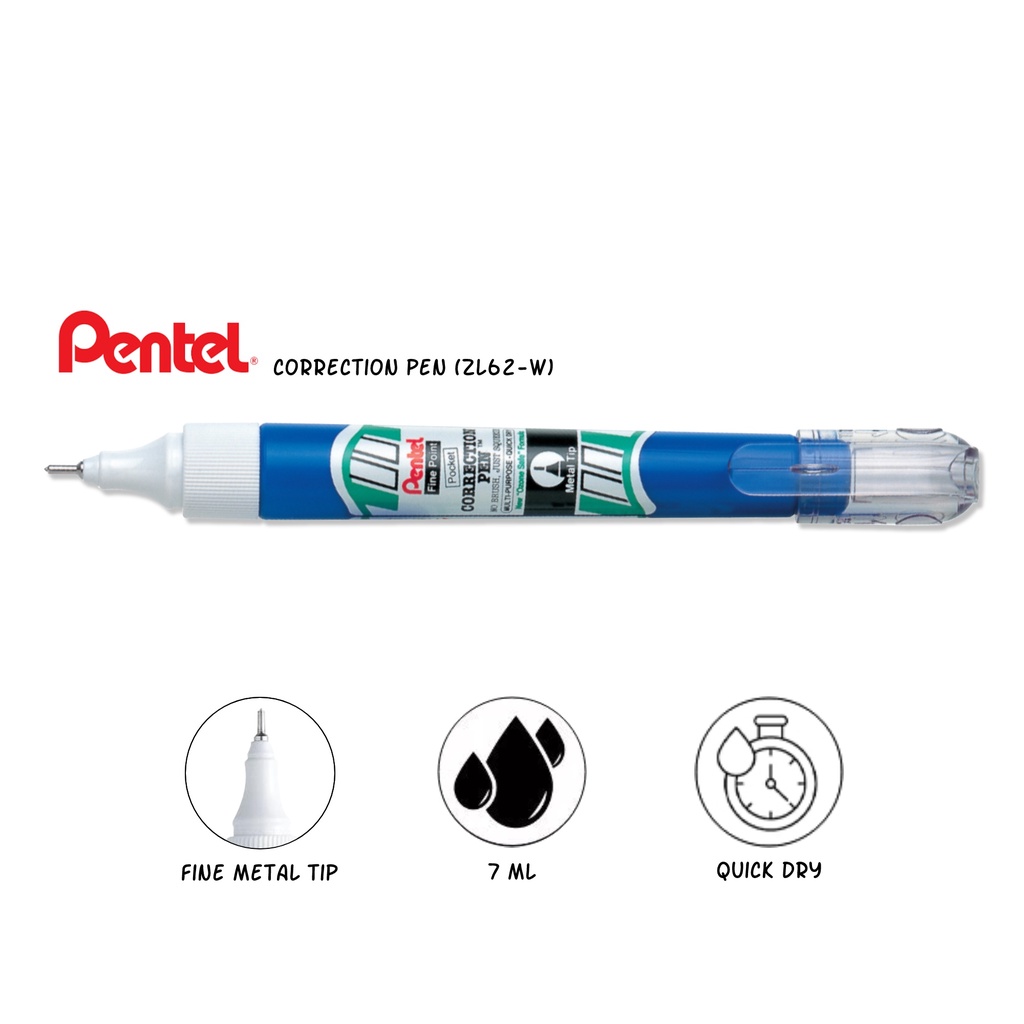 Pentel | Correction Pen | Liquid Paper | Multipurpose Correction Pen ...