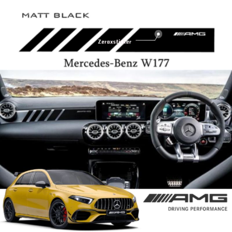 Mercedes-Benz W177 A180 A200 A250 Dashboard Sticker AMG Sticker Forged ...