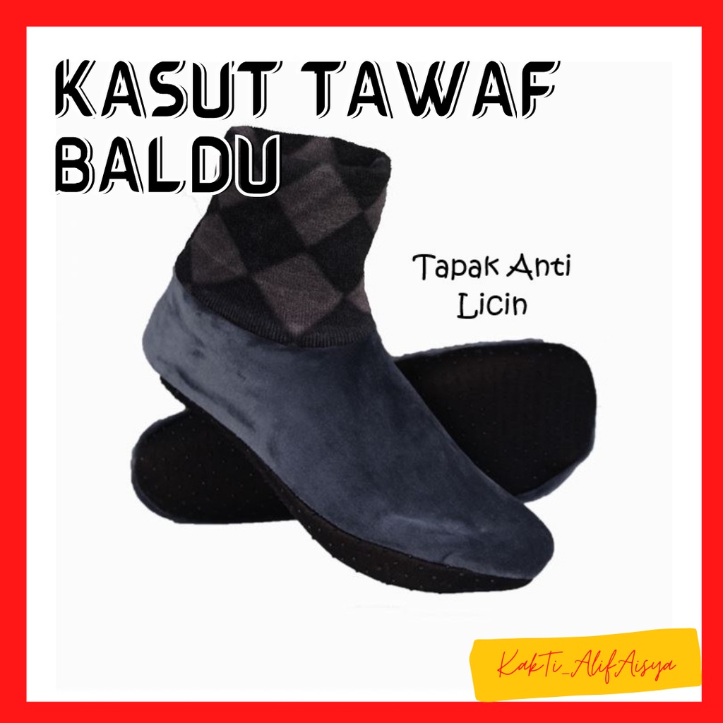 Kasut/Stokin Tawaf Baldu Haji/ Umrah Anti Licin Anti Slip Anti Sejuk ...