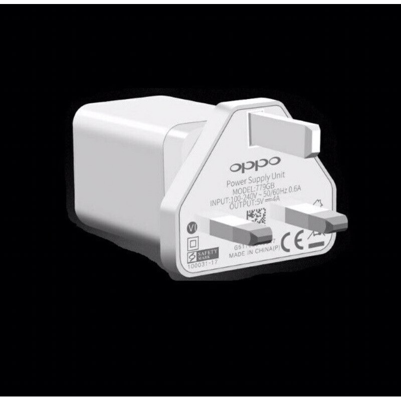 Oppo 2A Adapters Set & Cable Micro / Type-C {Auto Cut Function} Charger ...