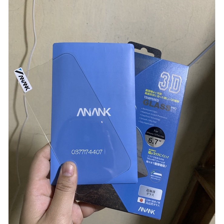 Anank tempered glass for iPhone 13, 13 Pro, 13 Pro Max Full screen ...