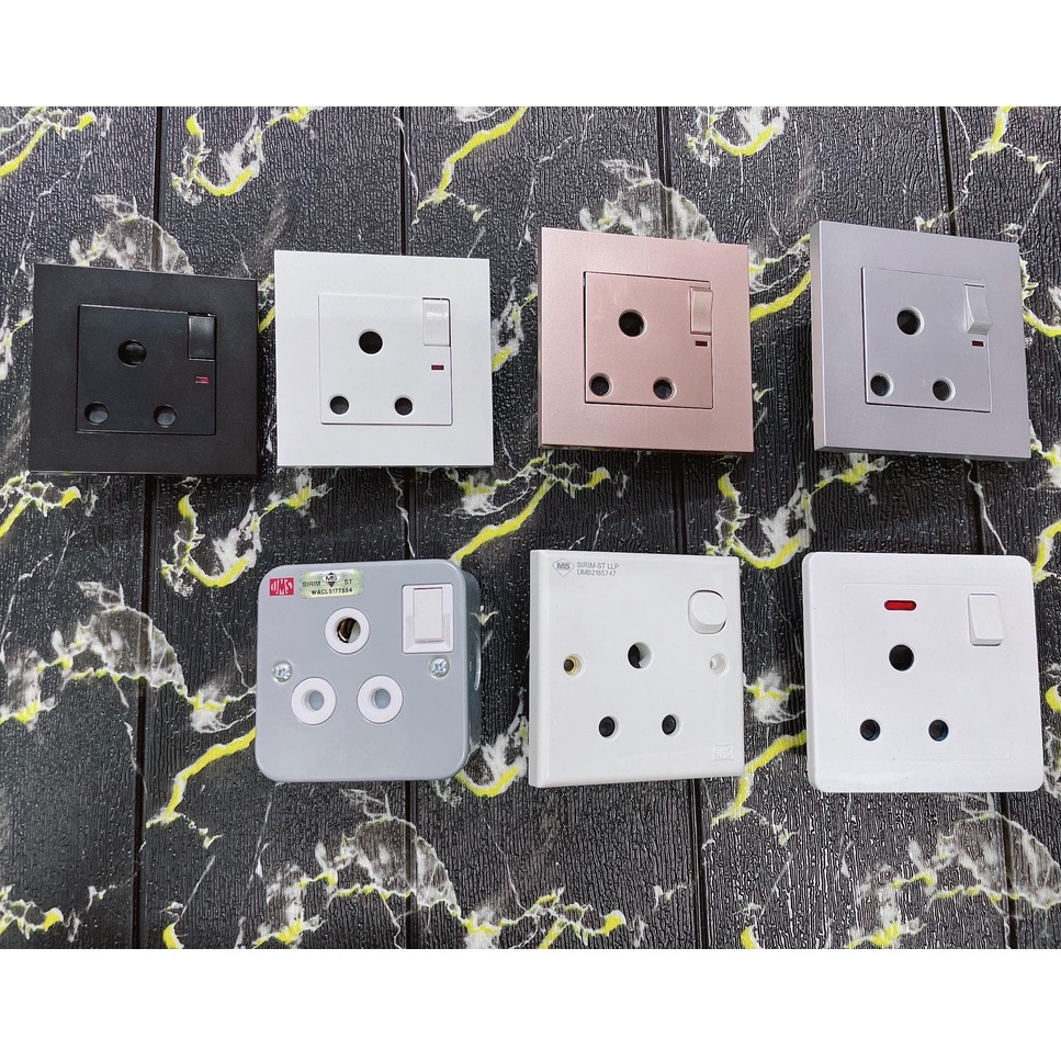 15A switch socket round plug top round 15a plastic / iron material ...