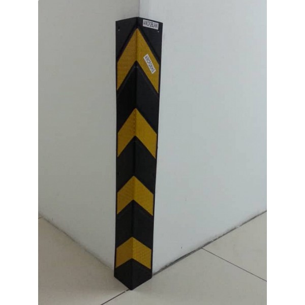 Rubber Wall Corner Guard Protector with Reflective Sticker For Parking ...