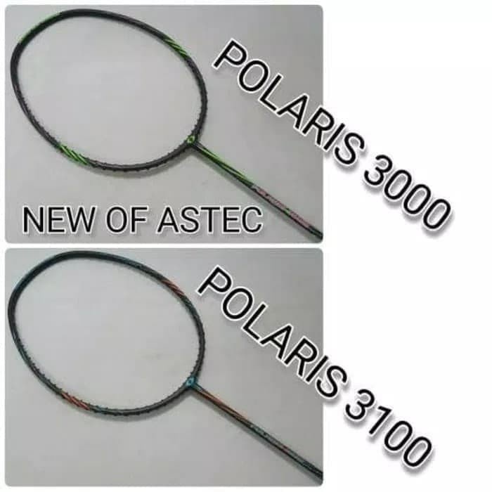 Original ASTEC POLARIS 3100/3000 BADMINTON RACKET + BG66 STRINGS + BAG ...