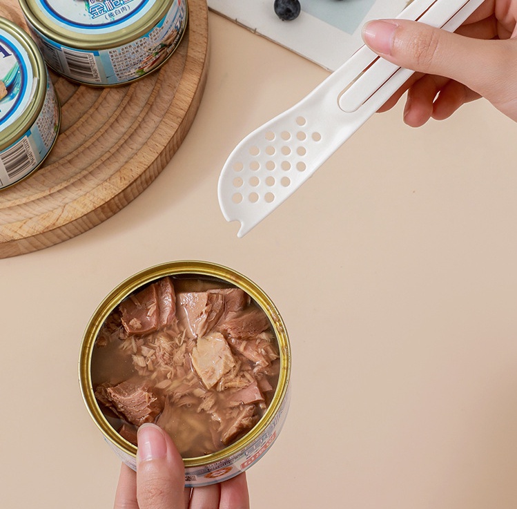1pc 4 in 1 Can Canned Opening Spoon Opener Tuna Strainer Sauce Squeeze ...
