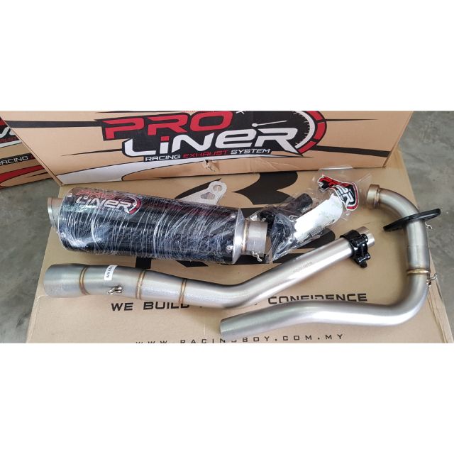 Exhaust Y15ZR full system Proliner (Carbon muffler) | Shopee Malaysia