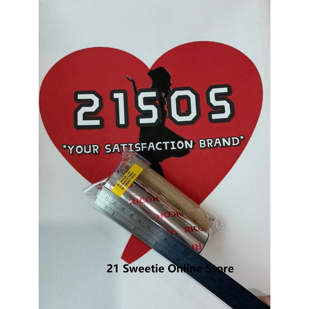 [1 roll] Ricoh Resin Ribbon 110mm x 100m Premium Thermal Transfer ...