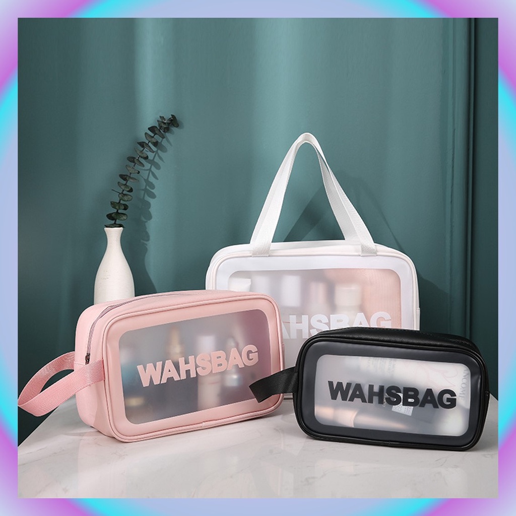 Waterproof TPU Wash Bag Cosmetic Makeup Bag Transparent Storage Bath ...