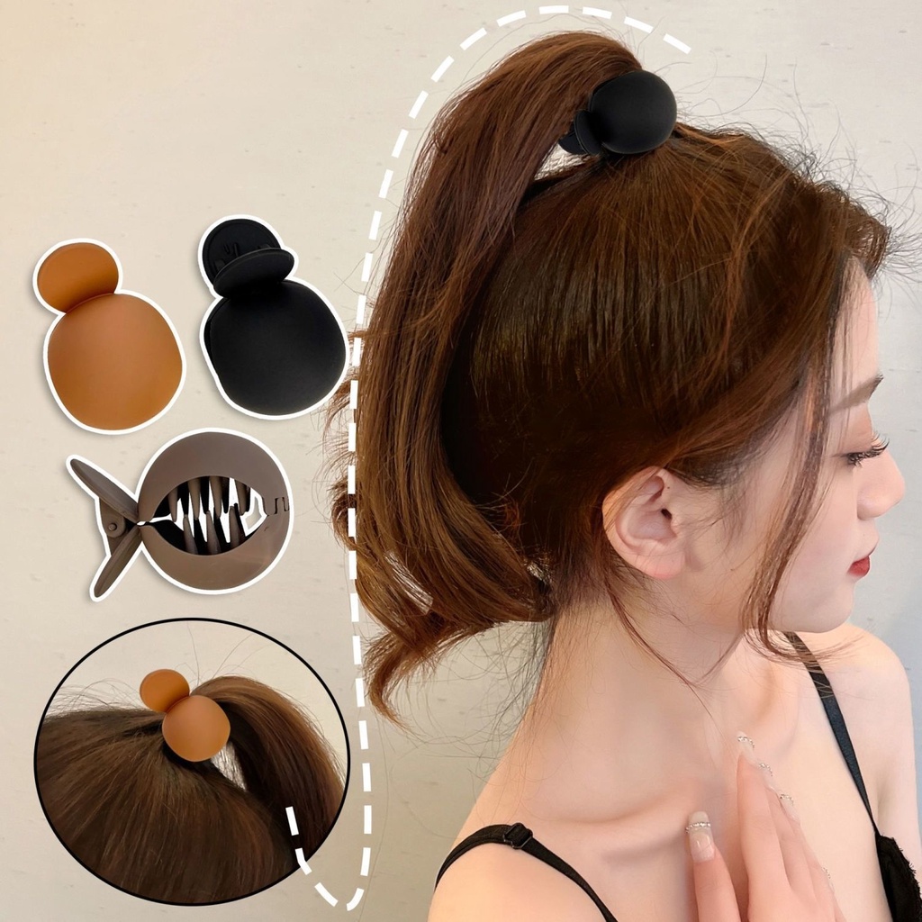 Fashion Women Hair Round Ponytail Shark Clip | Shopee Malaysia