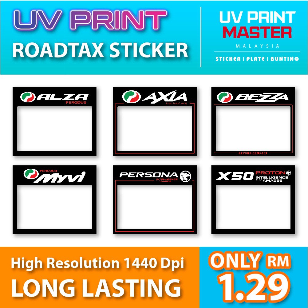 Roadtax Sticker JPJ Sticker Roadtax Holder/Rfid Sticker Holder Proton ...