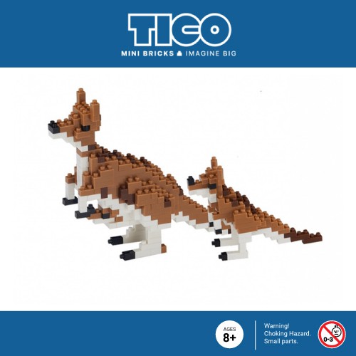 TICO Mini Bricks ZOO - Kangaroo | AUSTRALIAN ANIMALS Series | TICO 微型積木 ...