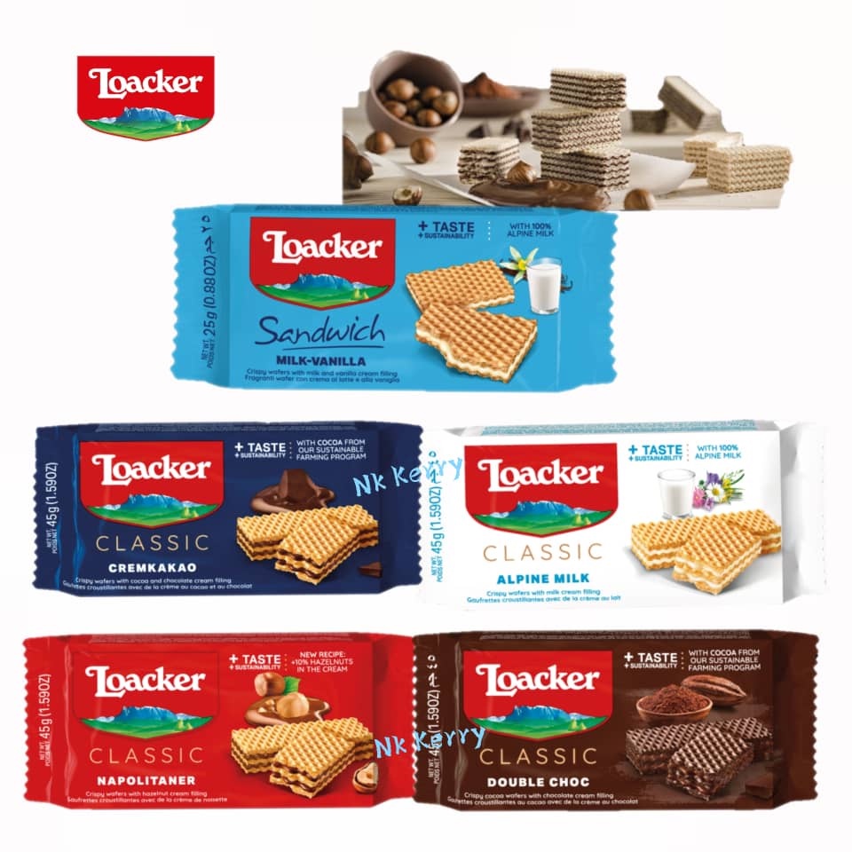loacker classic crispy wafer 45g | Shopee Malaysia