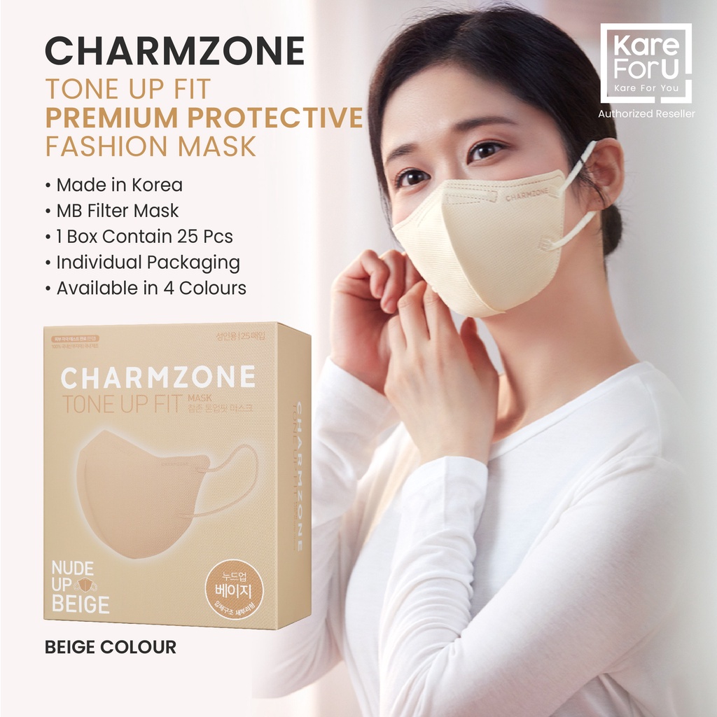 *Made in Korea* CHARMZONE Tone Up Fit Premium Mask (SIRIM CERTIFIED ...