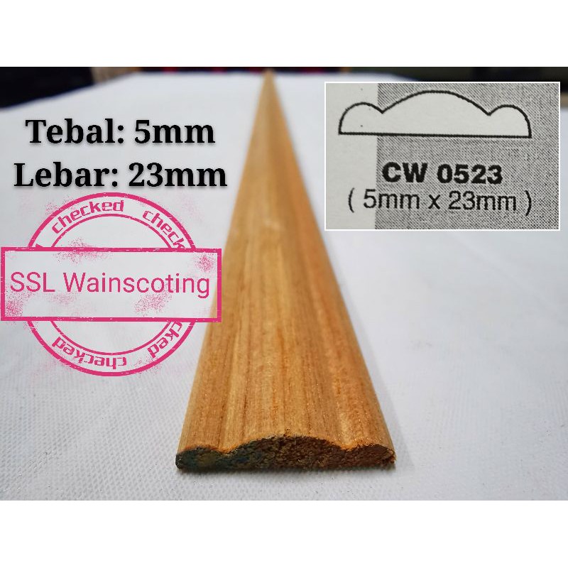 wainscoting / kayu biding /kayu siping /kayu frame | Shopee Malaysia