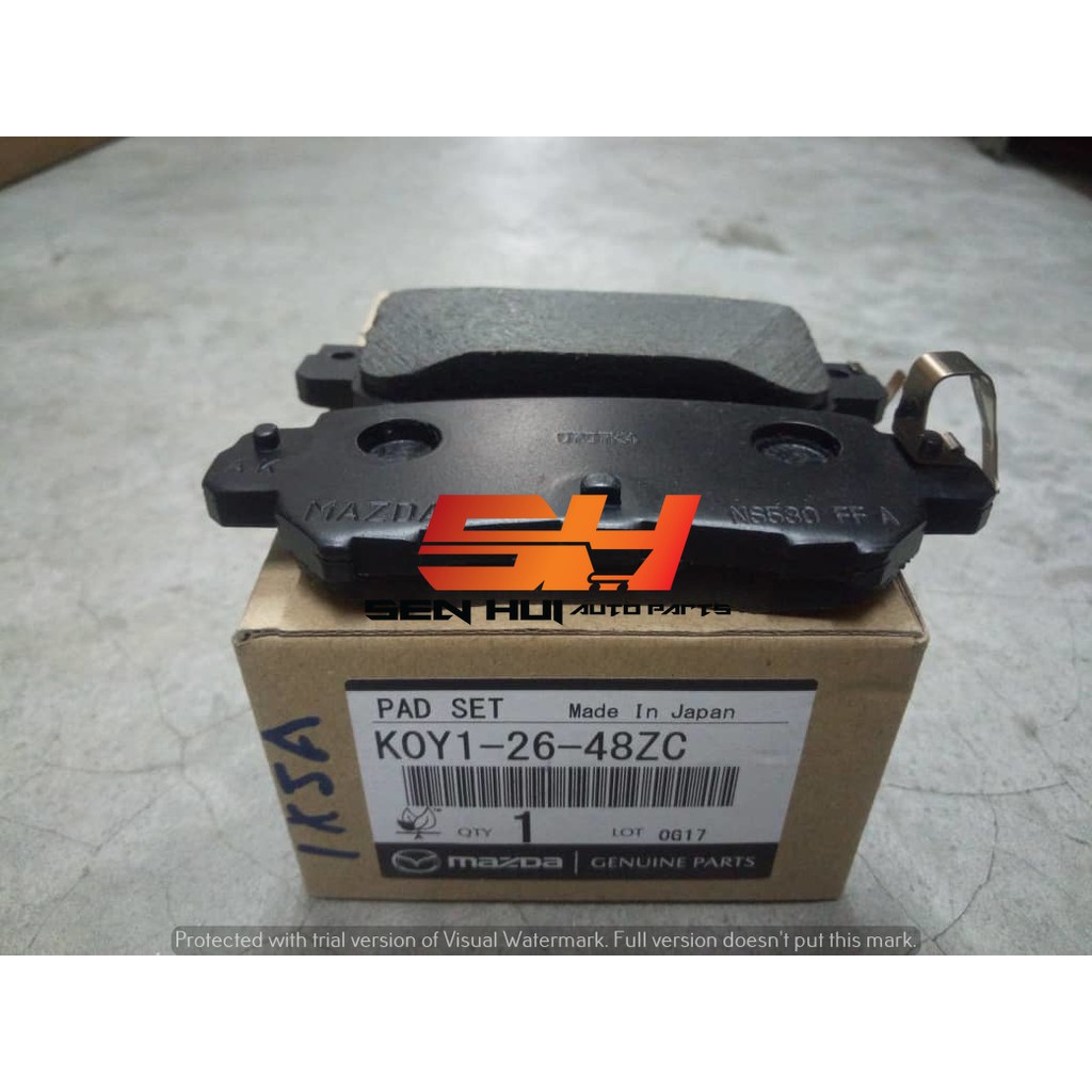 Mazda 2 / CX3 / CX5 Skyactive BRAKE PAD R -1505 l/clip K0Y12648ZC ...