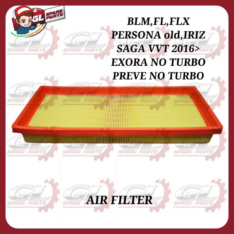 AIR FILTER PROTON BLM FL FLX SAGA VVT 2016> IRIZ PERSONA OLD PREVE NO ...