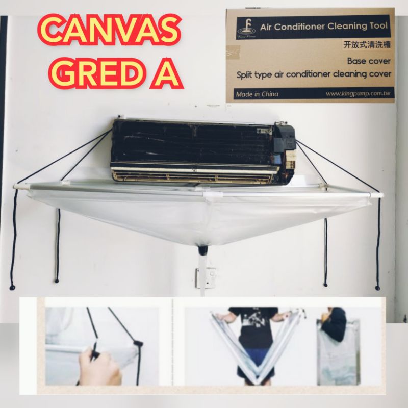 Canvas Aircond Cleaning Tool Base Cover Split type Kanvas Service ...