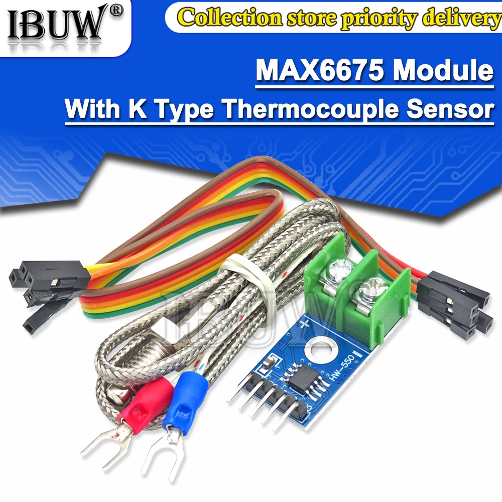 MAX6675 Module + K Type Thermocouple Thermocouple Senso Temperature Degrees Module for Arduino ...