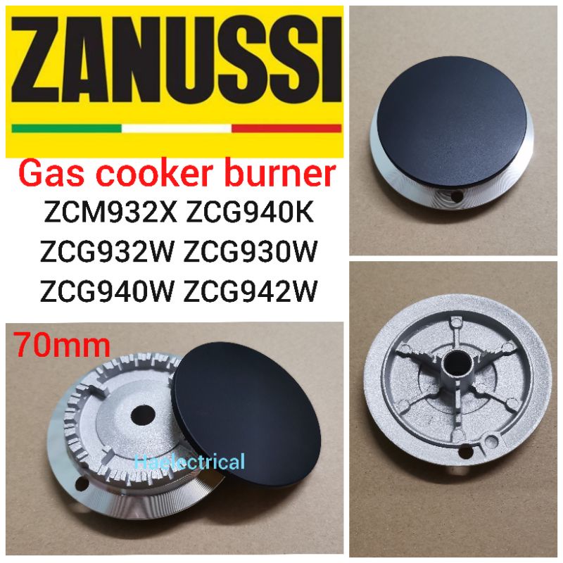 zanussi gas cooker burner ZCM932X ZCG940K ZCG932W ZCG930W ZCG940W ...