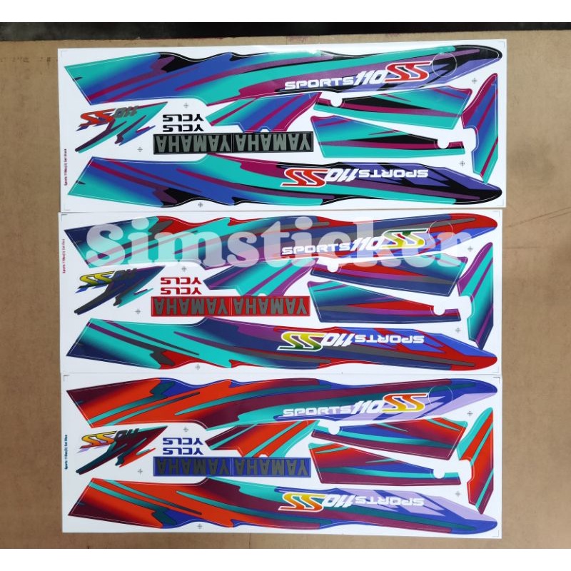 SPORT 110SS Y110 SS110 (3) Body Sticker / Stripe | Shopee Malaysia