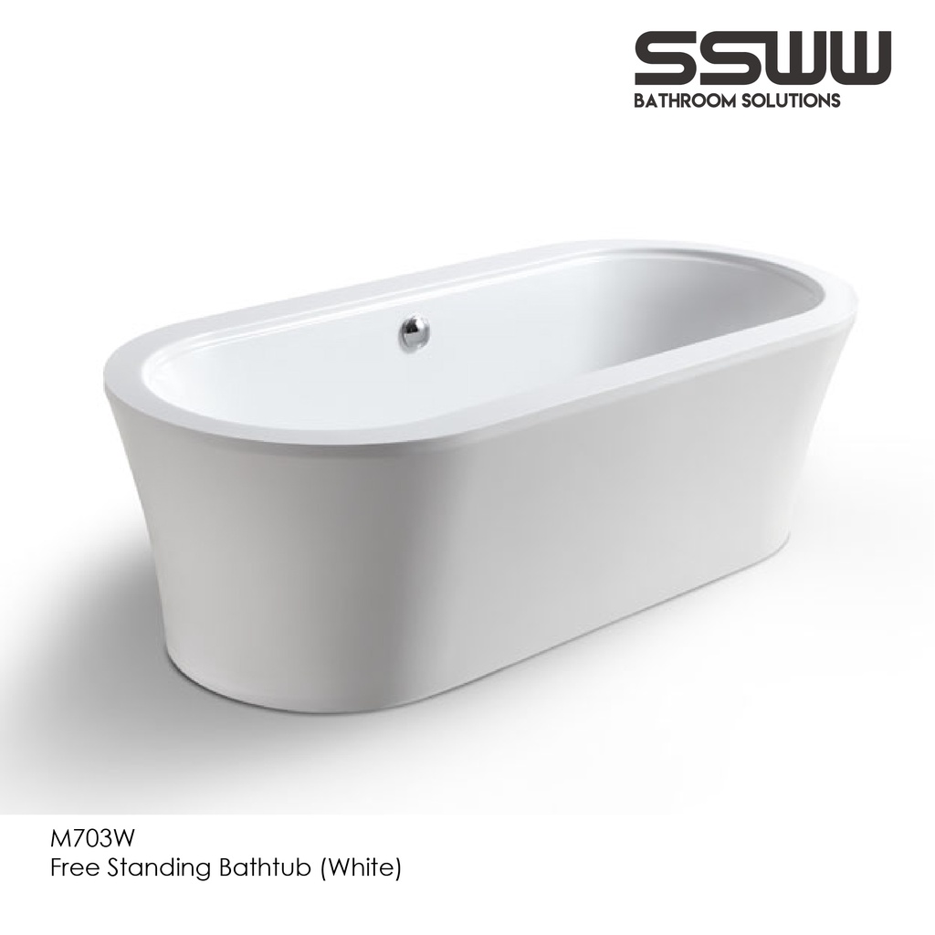 SSWW M703W FREE STANDING BATHTUB (291 LITRES) | Shopee Malaysia
