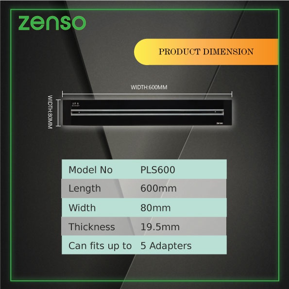 ZENSO - Z.Line 600MM Power Line / Power Track + FREE 3 units 13A Track ...