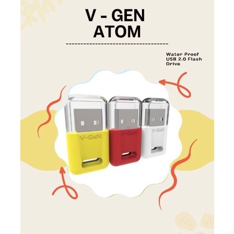 Vgen FLASH DISK 8GB 16GB 32GB 64GB ATOM ORIGINAL GUARANTEE 100% ...