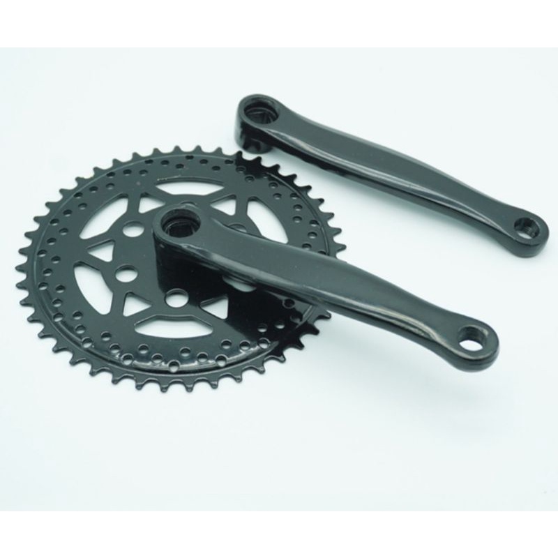 Bicycle Crank Set Fixie 44T Steel Basikal Single Speed Crank For Fixie ...