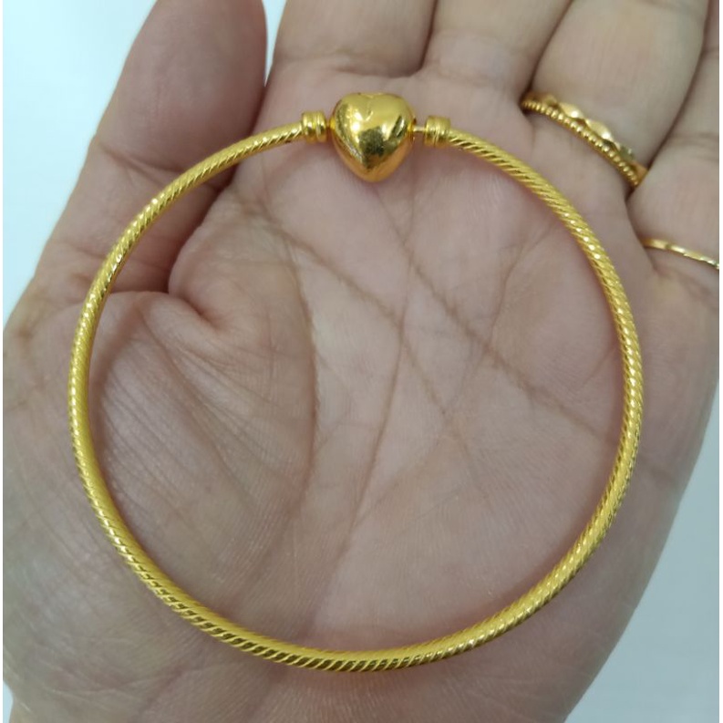 🌈916 Pandora Bangles For Charm Emas 916黄金潘多拉手钚🌈 | Shopee Malaysia