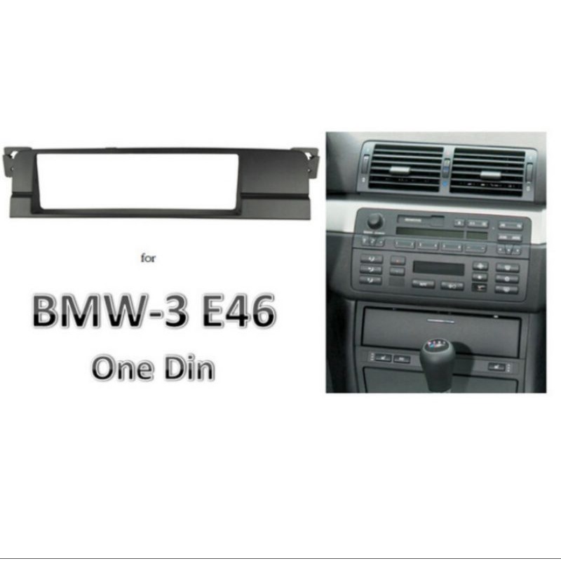 Single din head unit Frame for 2003-2006 bmw 3 E46 cars | Shopee Malaysia