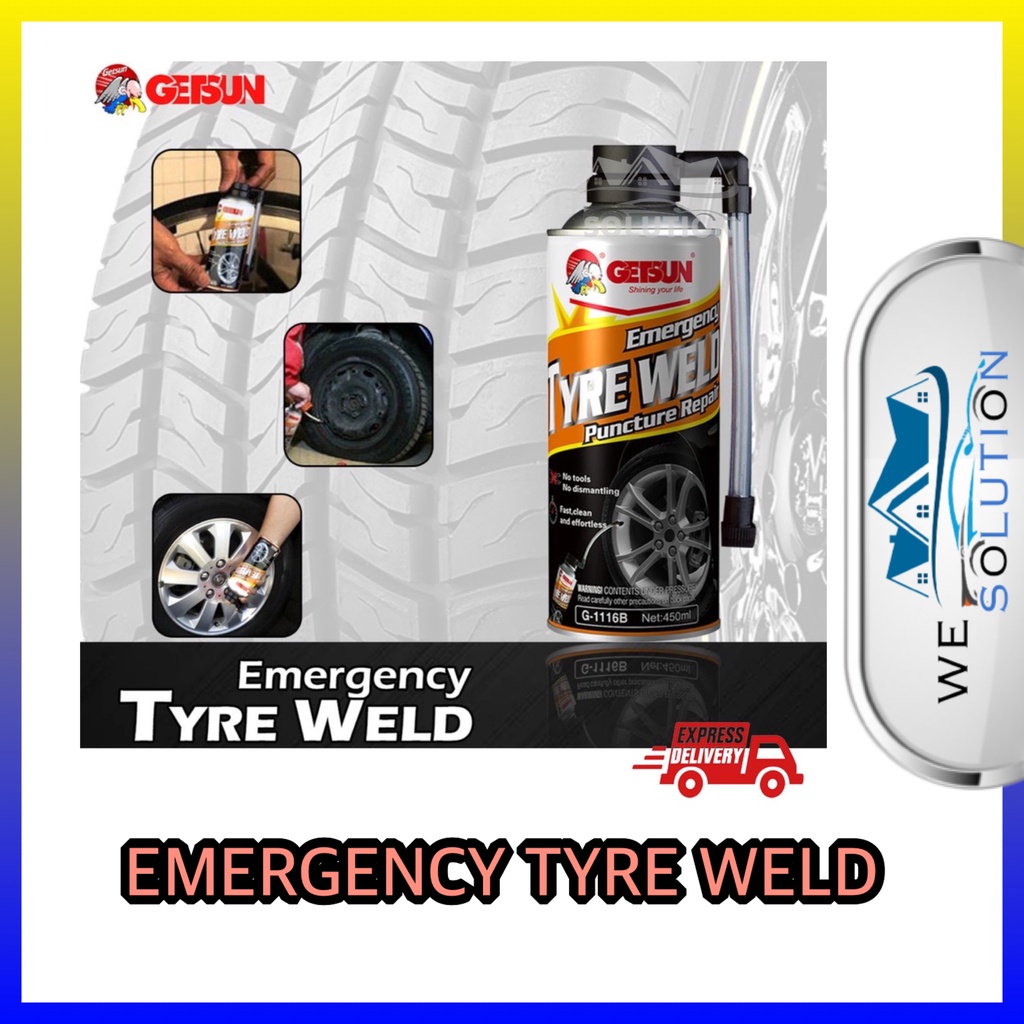 [WS] GETSUN Emergency Tyre Weld Puncture Repair G-1116B (450ml ...
