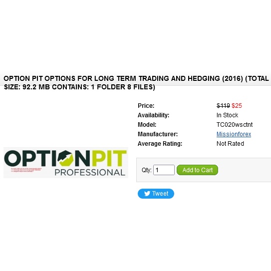 OPTION PIT Options for Long Term Trading and Hedging (2016) (Total size ...