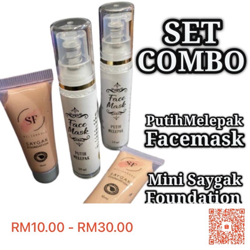 🔥BEST SELLER 🔥PUTIH MELEPAK FACE MASK | Shopee Malaysia