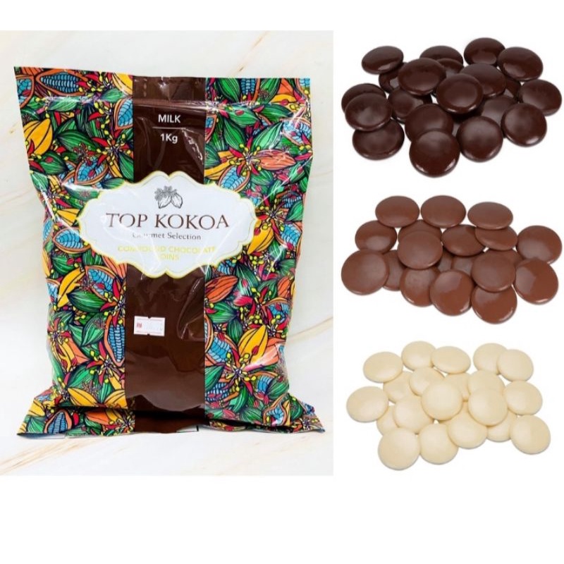 Top kokoa gourmet chocolate Dark compound Milk compound White compound ...
