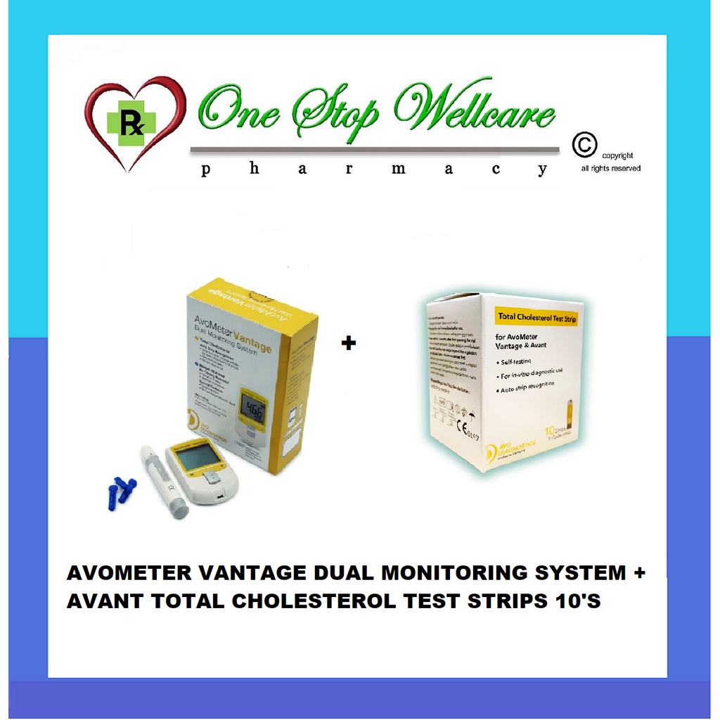 (CHECK CHOLESTEROL) AVOMETER VANTAGE DUAL MONITORING SYSTEM + AVANT ...