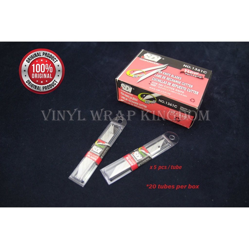 SDI 1361c Cutter Blade 9mm Refill 30 Degree Angle (100% ORIGINAL SDI) | Shopee Malaysia