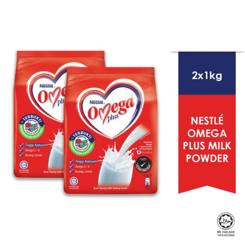 Nestle Omega Plus Milk Powder Twin Pack (2 pack x 1kg) | Shopee Malaysia