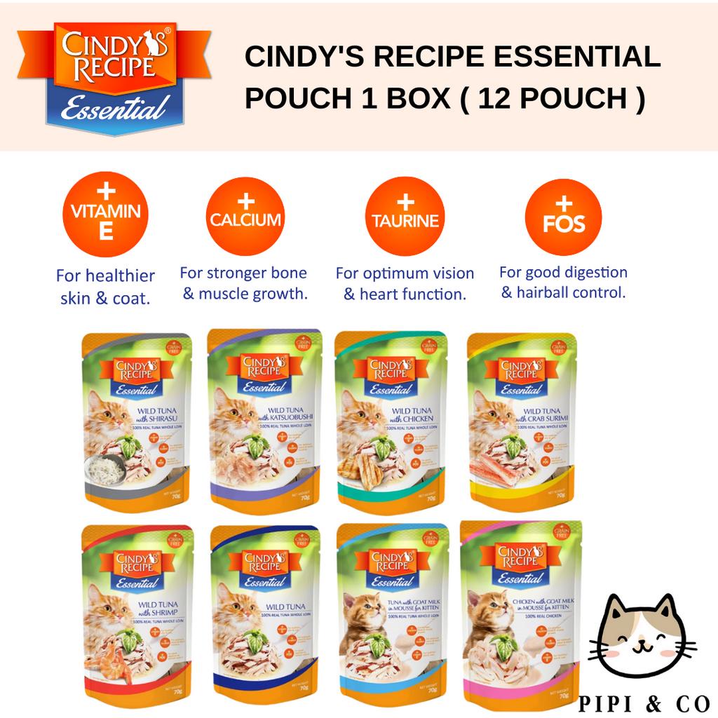 CINDY'S RECIPE ESSENTIAL 70G x 12set (1BOX) ASSORTED FLAVOURS [PIPI & CO ] 🇲🇾[FAST SHIP OUT ...