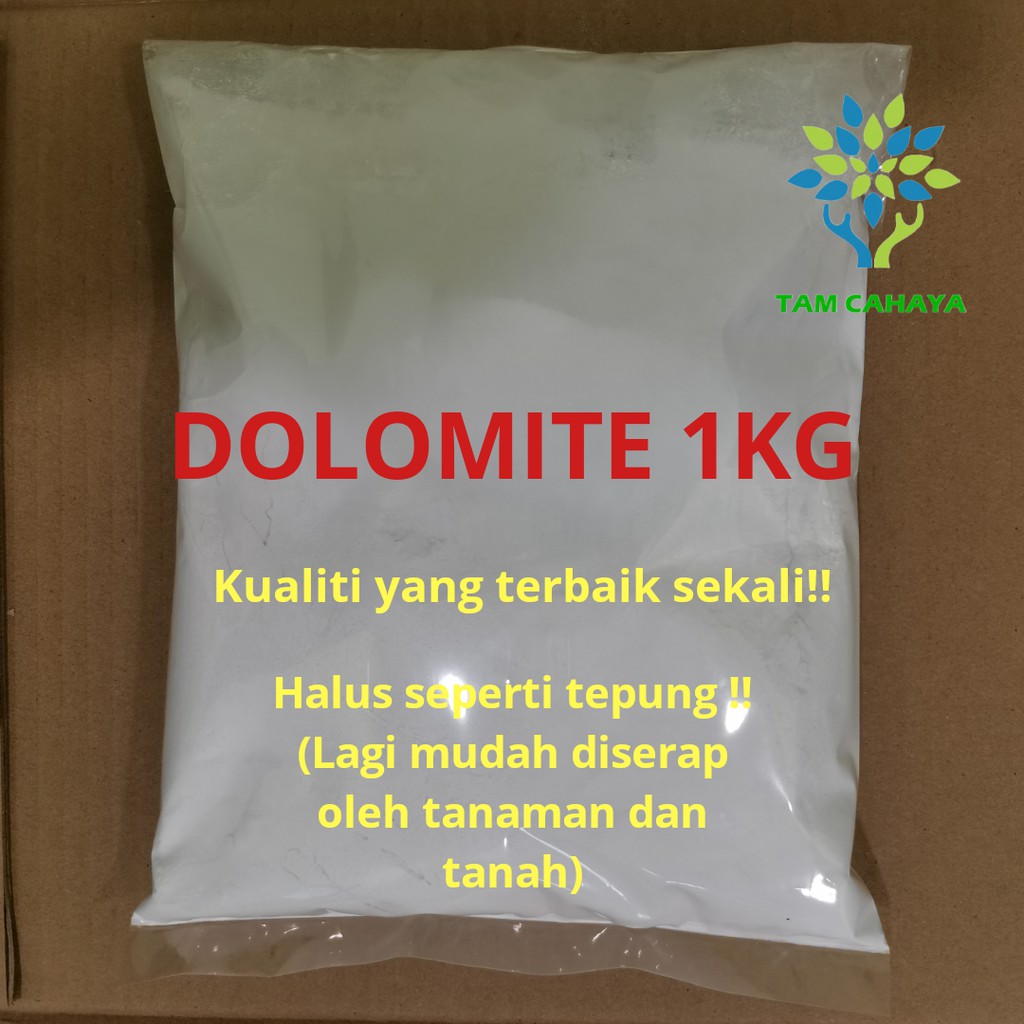 1KG Original DOLOMITE Kualiti Terbaik (Halus Seperti Tepung) Kapur ...